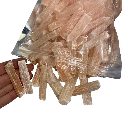 Peach Selenite Rods 5cm - 1KG — Kindred Crystal Collective